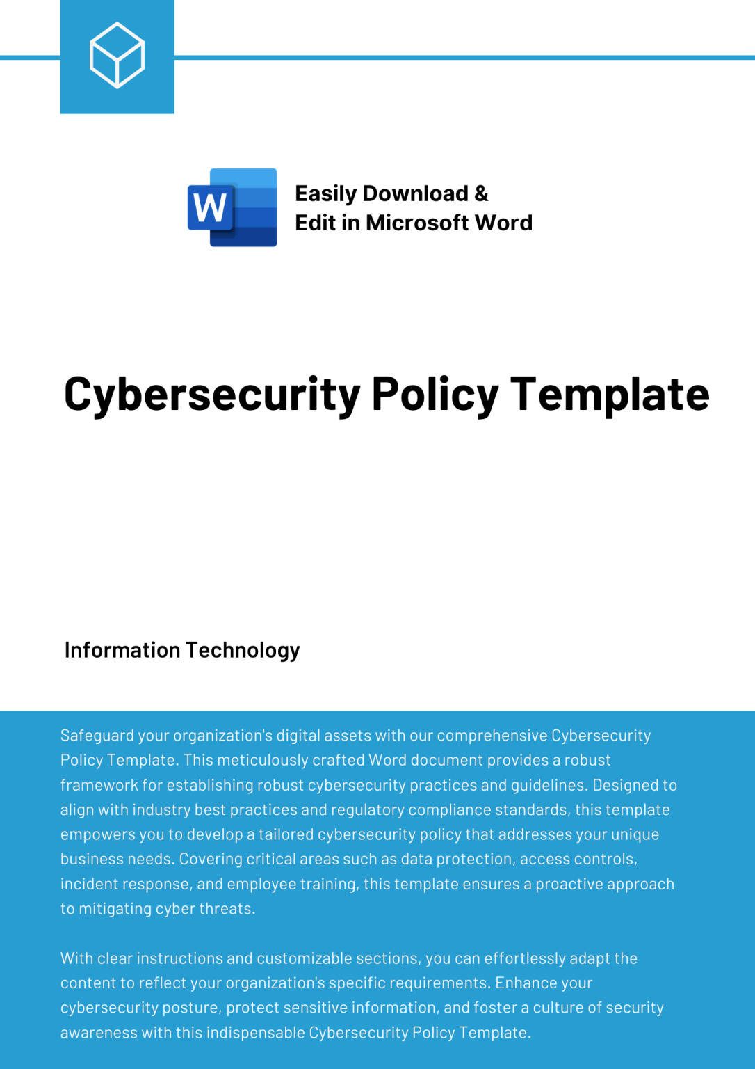 Cybersecurity Policy Template - Expert Policy Templates